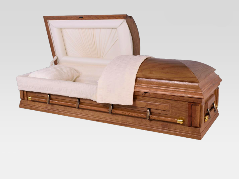 Ataúd De Madera Premium Encino Oak - VENTA DE ATAUDES PRECIO